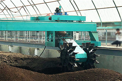 Compost Turning Machine Installation Site